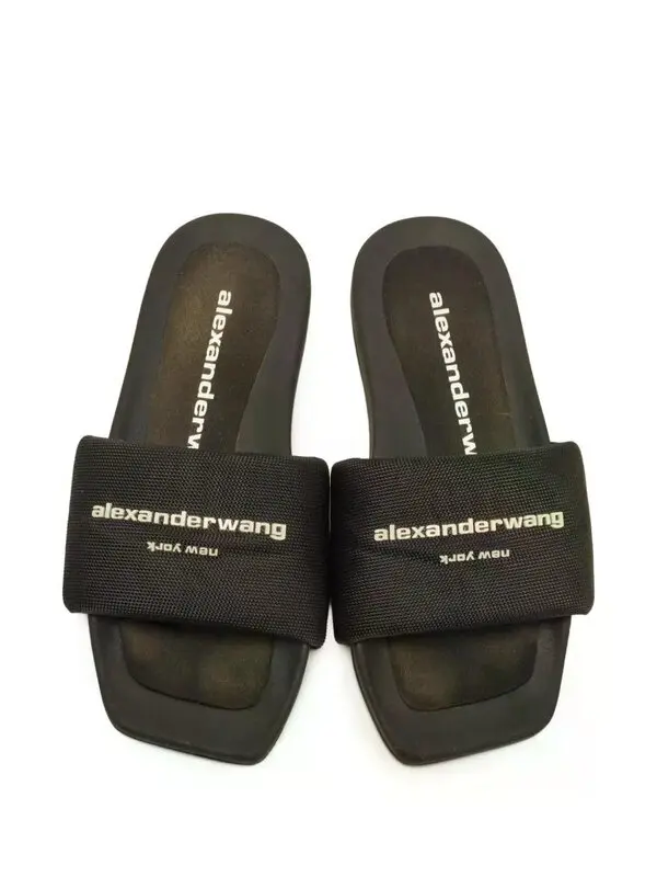Alexander Wang Logo Embossed Slides