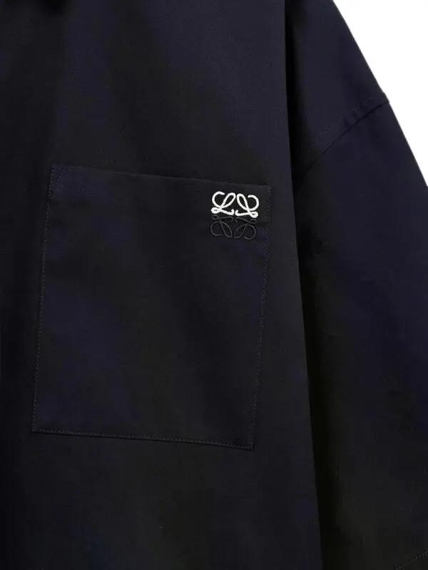Loewe Anagram-embroidered Short-sleeve Shirt