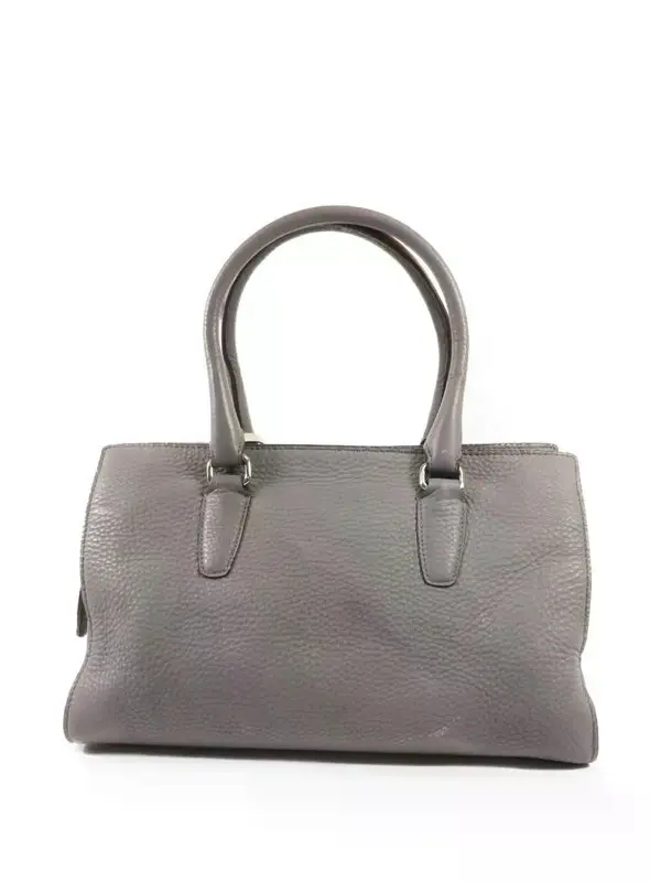COACH VINTAGE Leather Tote Bag With Tassel Detail