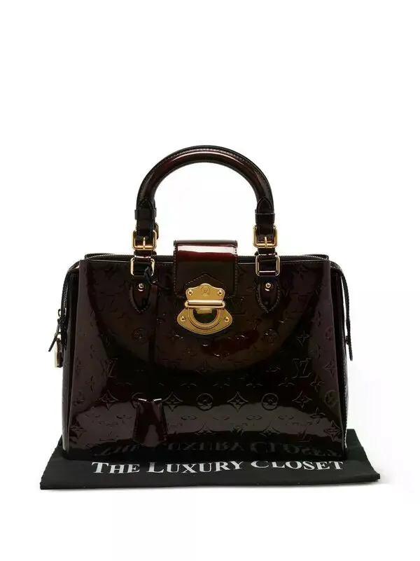 LOUIS VUITTON Monogram Vernis Tote Bag - Red