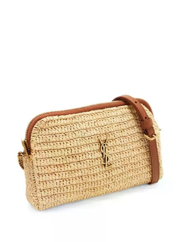 Saint Laurent 2024 Gaby Raffia Crossbody Bag