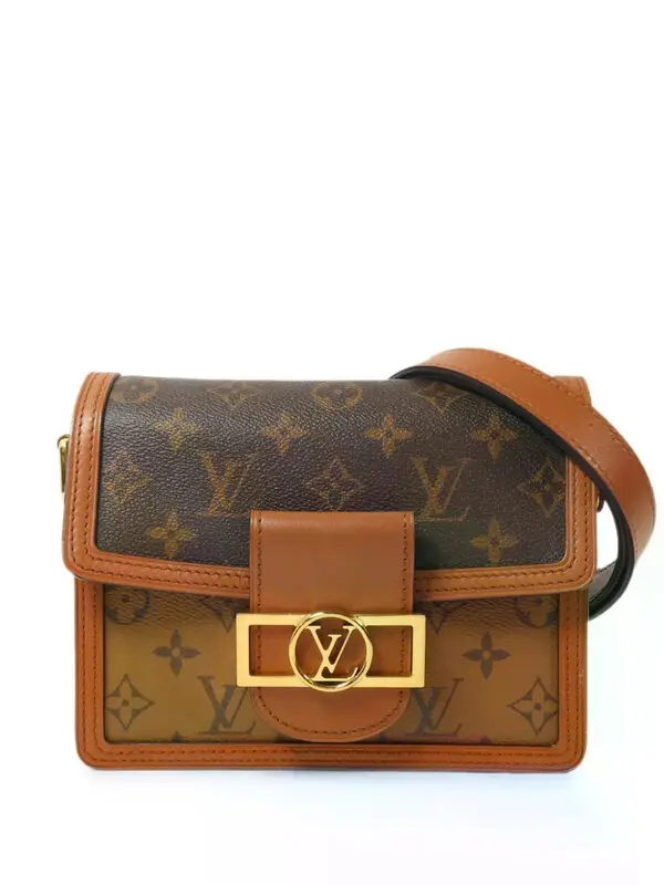LOUIS VUITTON Mini Dauphine Monogram Reverse Shoulder Bag