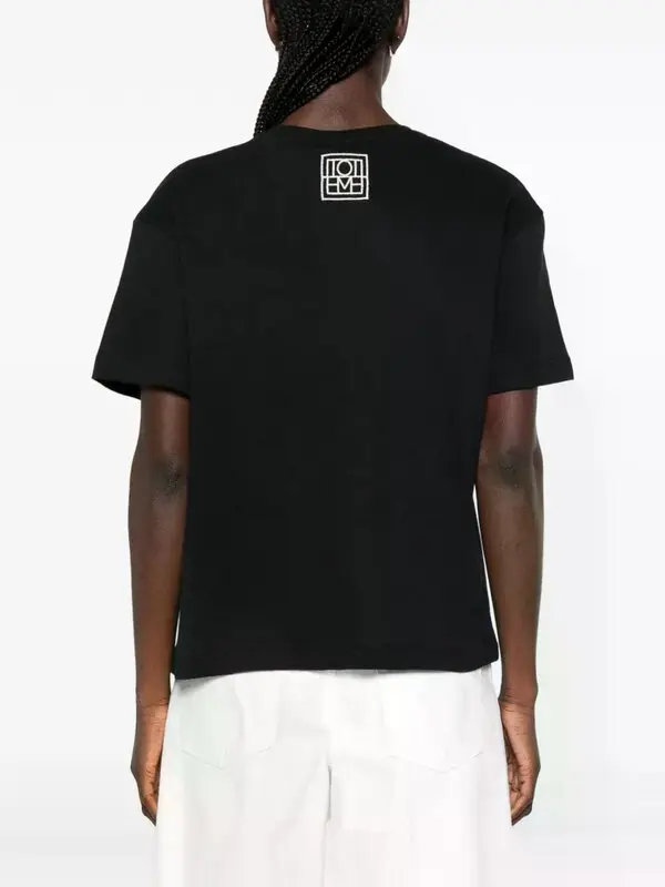 TOTEME Classic Logo-embroidered T-shirt