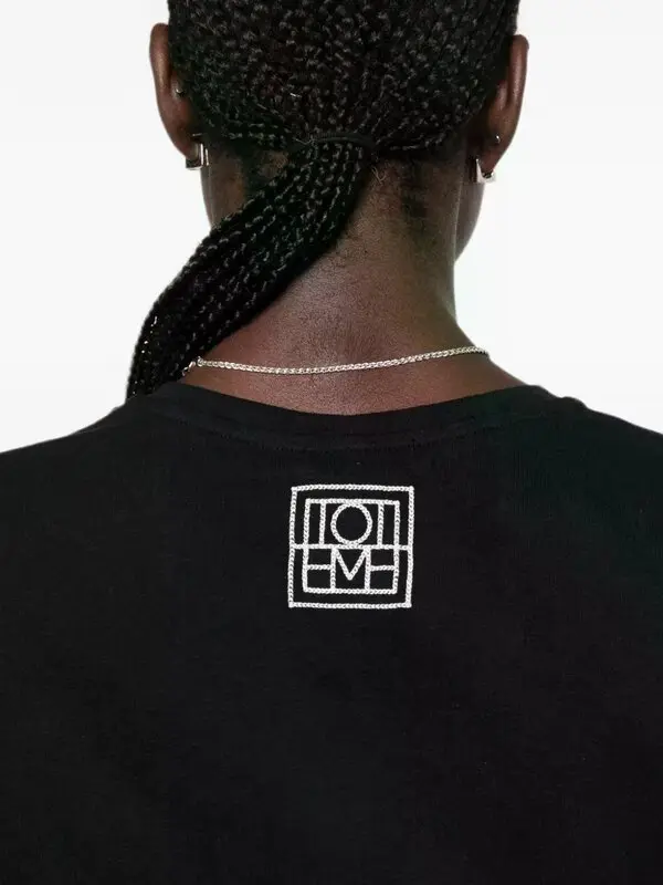 TOTEME Classic Logo-embroidered T-shirt