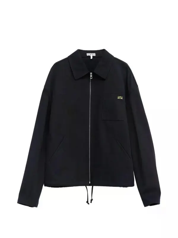 Loewe Logo-embroidered Zip-up Jacket