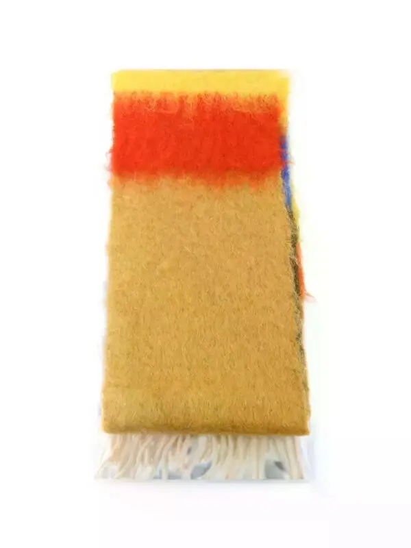 Loewe Anagram-patch Fringed Scarf