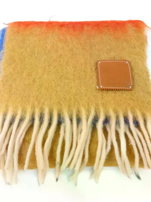 Loewe Anagram-patch Fringed Scarf