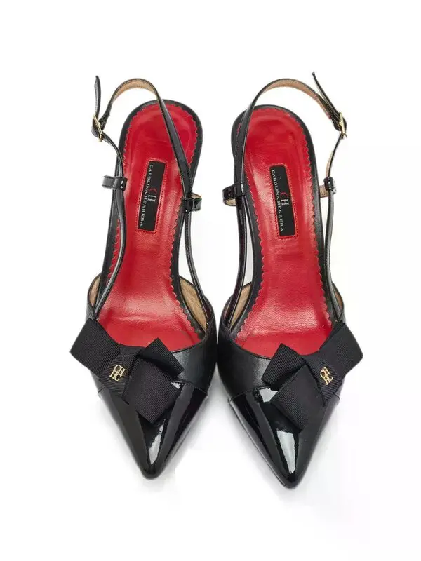 Carolina Herrera Bow Detail Slingback Pumps