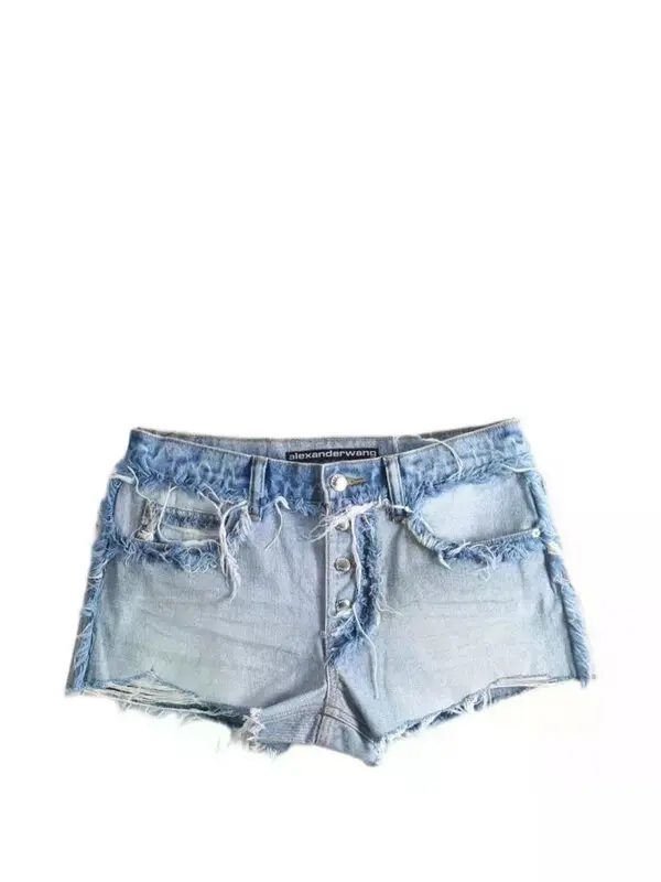 Alexander Wang Deconstructed Frayed-edge Shorts
