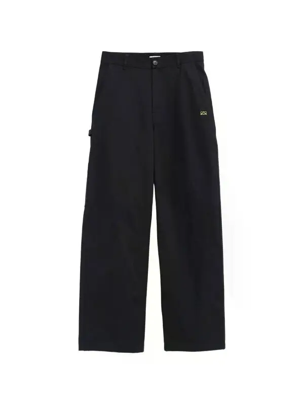 Loewe Anagram-embroidered Trousers - Blue