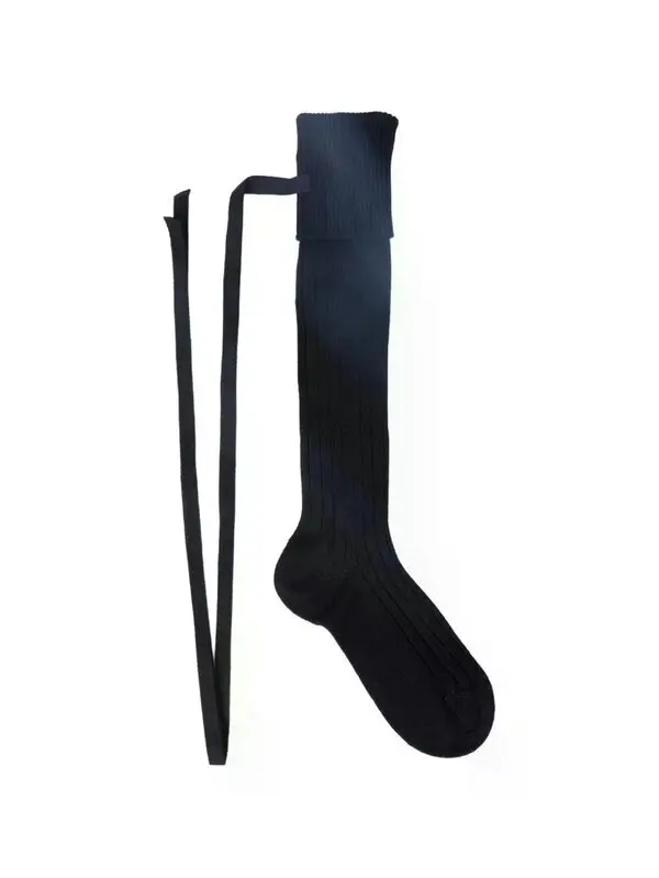 ANN DEMEULEMEESTER Jost Tie-fastening Socks - Black