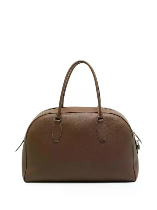 THE ROW India Grained-leather Tote Bag