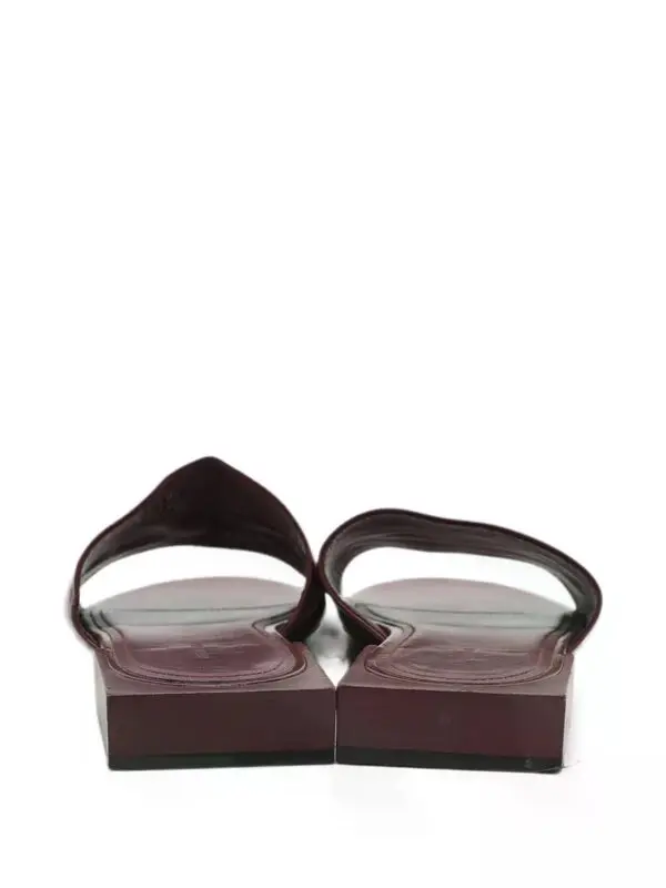 Balenciaga Logo Leather Slides
