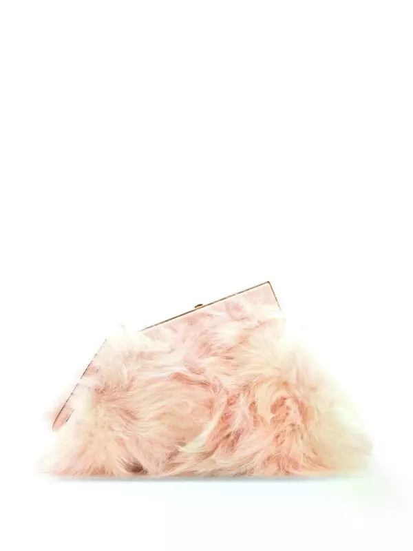 Fendi Fur Shoulder Bag - Pink