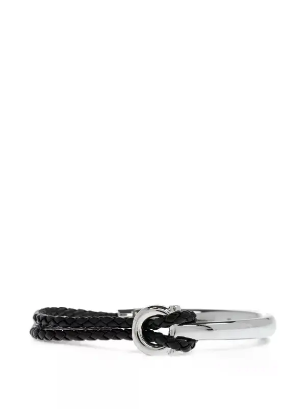 FERRAGAMO Gancini Braided-calf Leather Bracelets