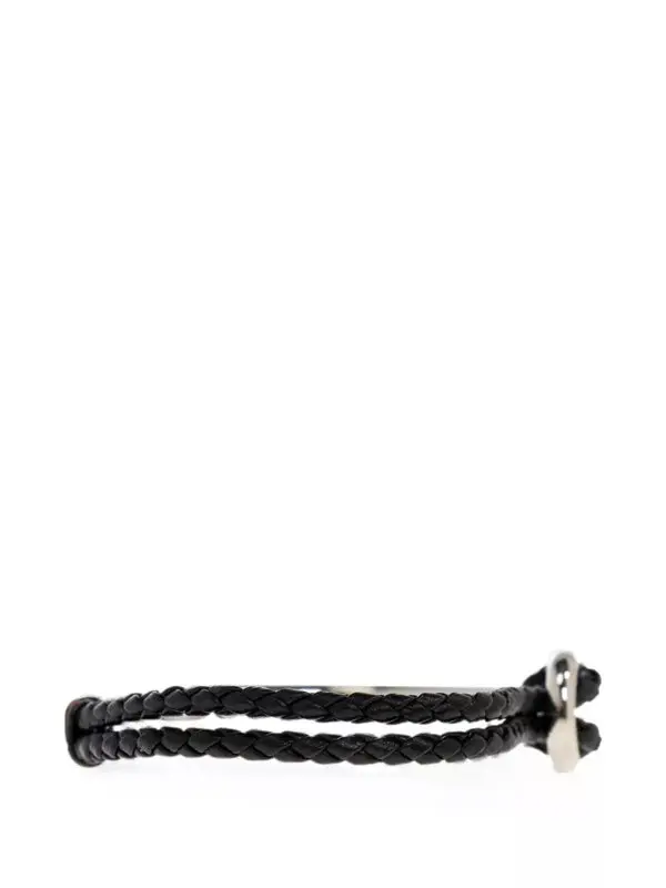 FERRAGAMO Gancini Braided-calf Leather Bracelets