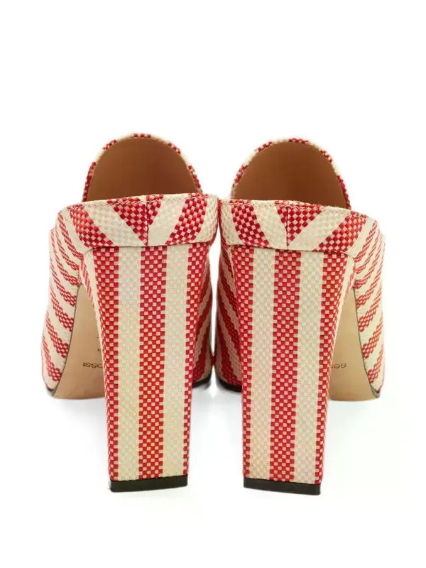 SERGIO ROSSI Portofino Striped Sandals
