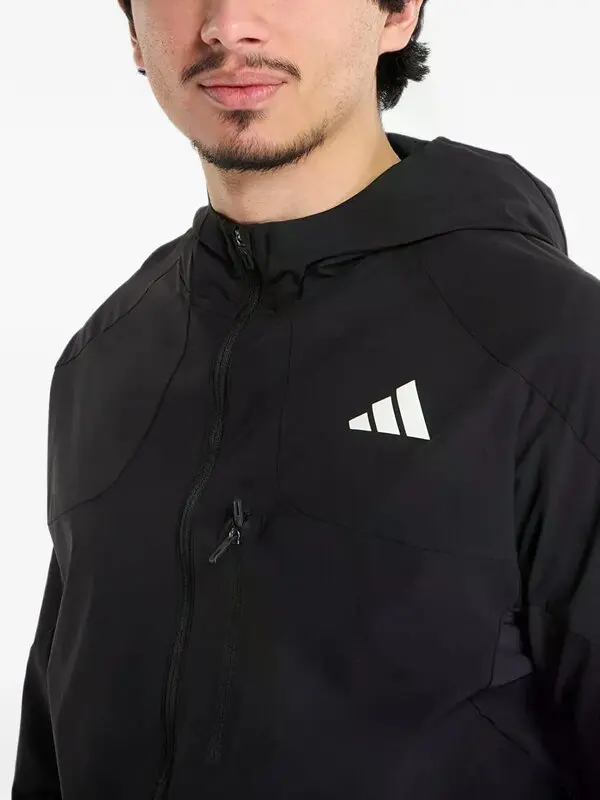 Adidas Adizero Logo-print Hooded Jacket
