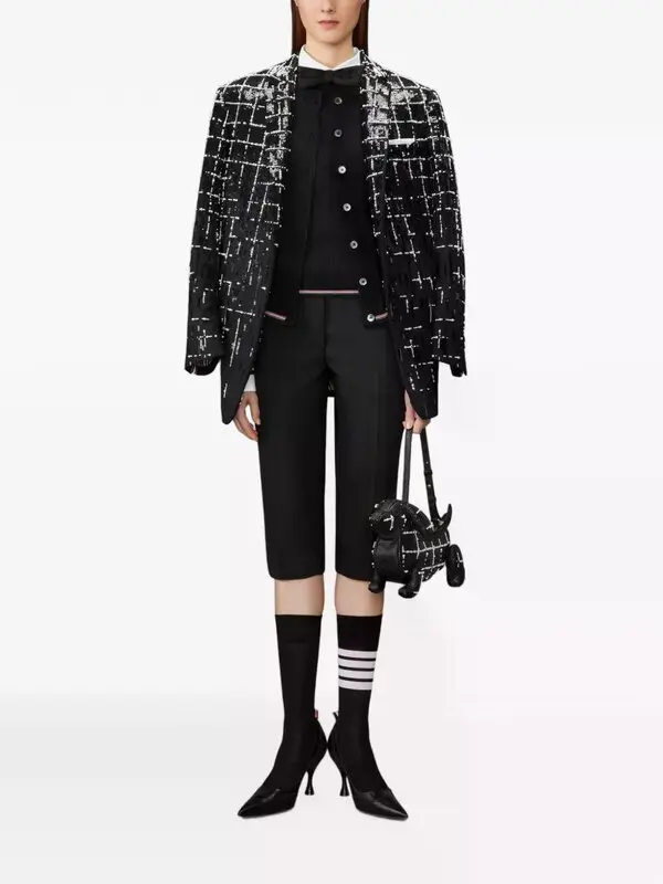 Thom Browne Wool Rib-stitch Cardigan