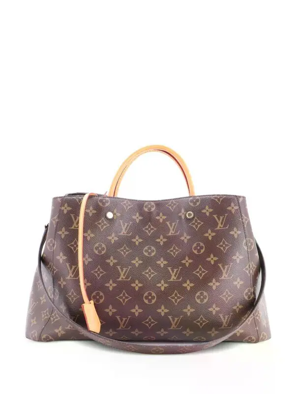 LOUIS VUITTON Montaigne Monogram Canvas Gm Tote Bag - Brown