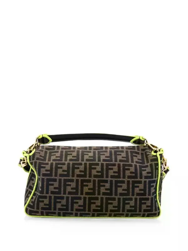 Fendi Baguette Nm Bag Zucca Canvas Large Shoulder Bag