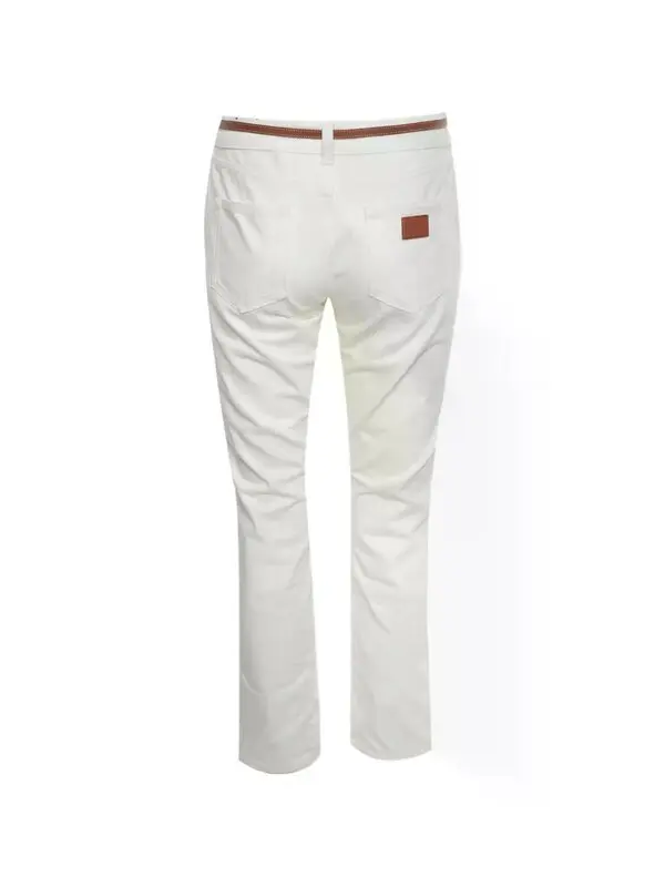 Burberry Belted Stripe Detail Jeans