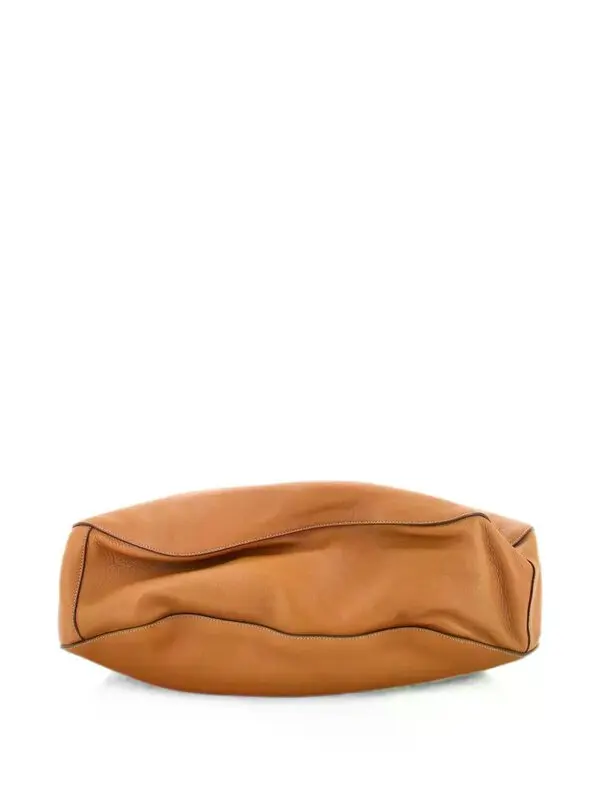 Prada Rolle Soft Grain Leather Large Hobo Bag