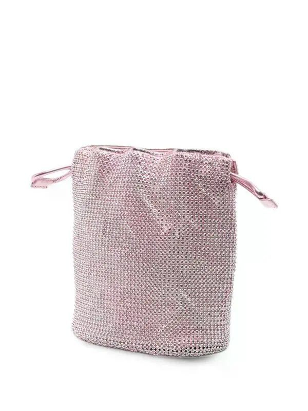 ANYA HINDMARCH Crystal-embellished Drawstring Clutch Bag