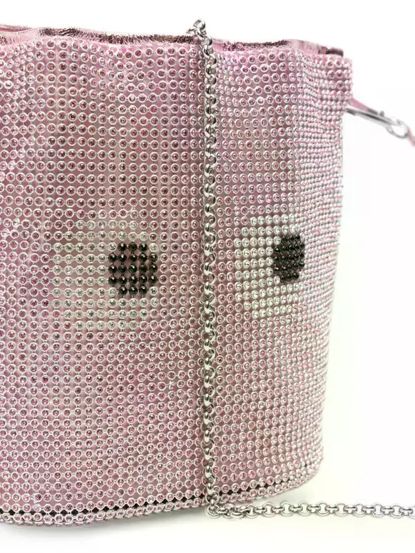 ANYA HINDMARCH Crystal-embellished Drawstring Clutch Bag
