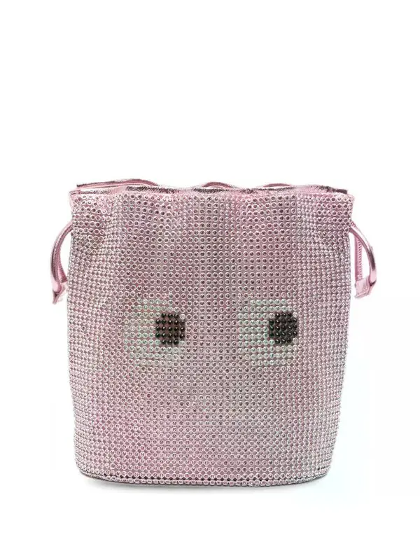 ANYA HINDMARCH Crystal-embellished Drawstring Clutch Bag