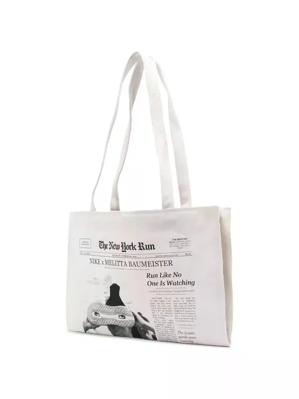 MELITTA BAUMEISTER Newspaper Print Tote Bag