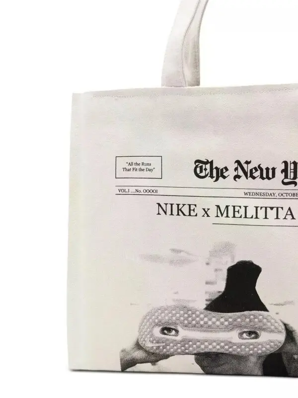 MELITTA BAUMEISTER Newspaper Print Tote Bag