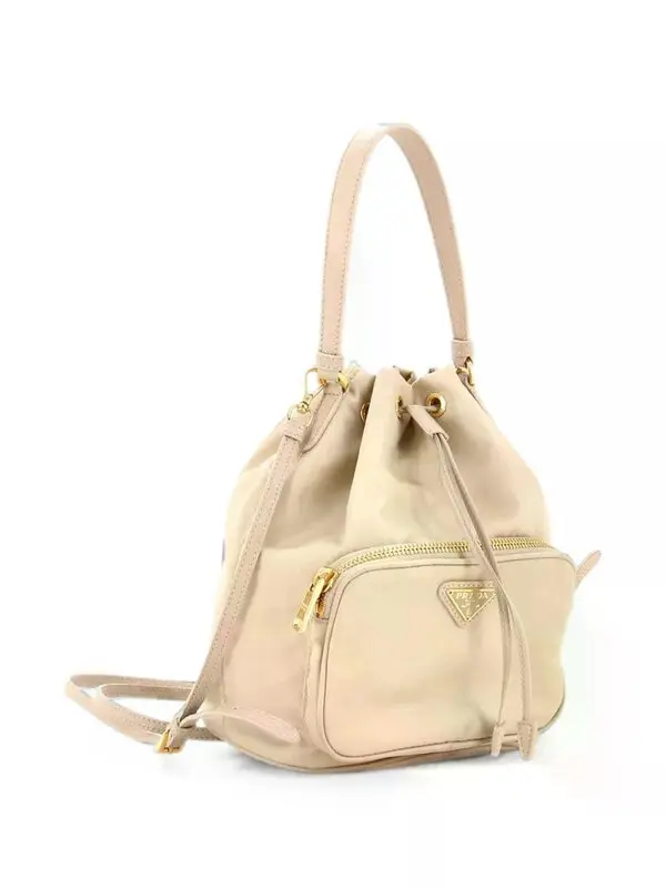 Prada Drawstring Tessuto Small Bucket Bag
