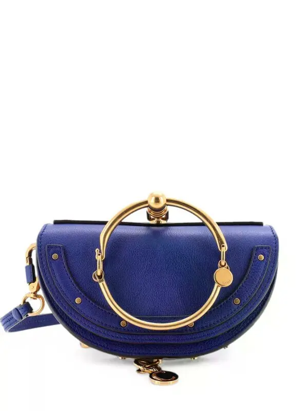 Chloé Nile Leather Mini Crossbody Bag - Blue