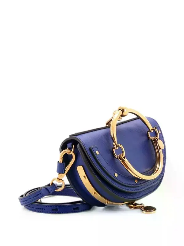 Chloé Nile Leather Mini Crossbody Bag - Blue