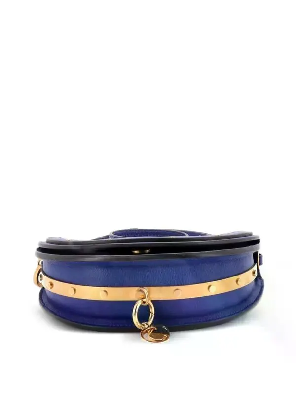 Chloé Nile Leather Mini Crossbody Bag - Blue