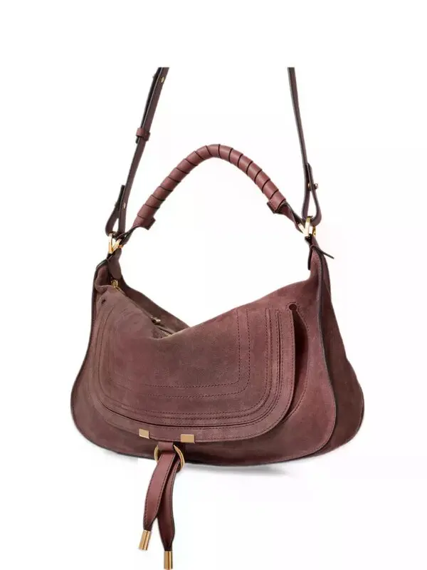 Chloé Marcie Suede Tote Bag - Brown