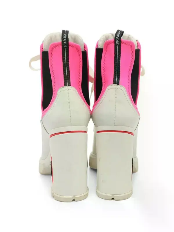Prada Logo-patch Ankle Boots