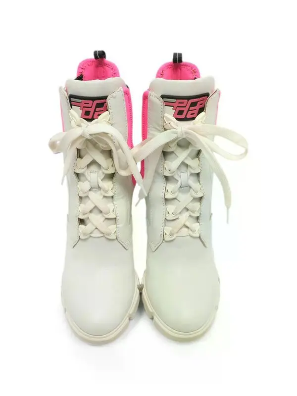 Prada Logo-patch Ankle Boots