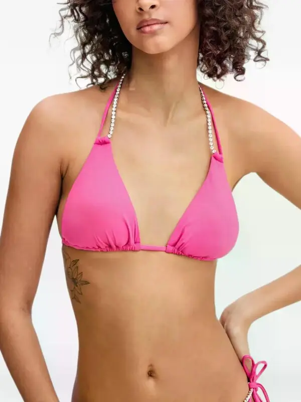 Guess Crystal-embellished Bikini Top