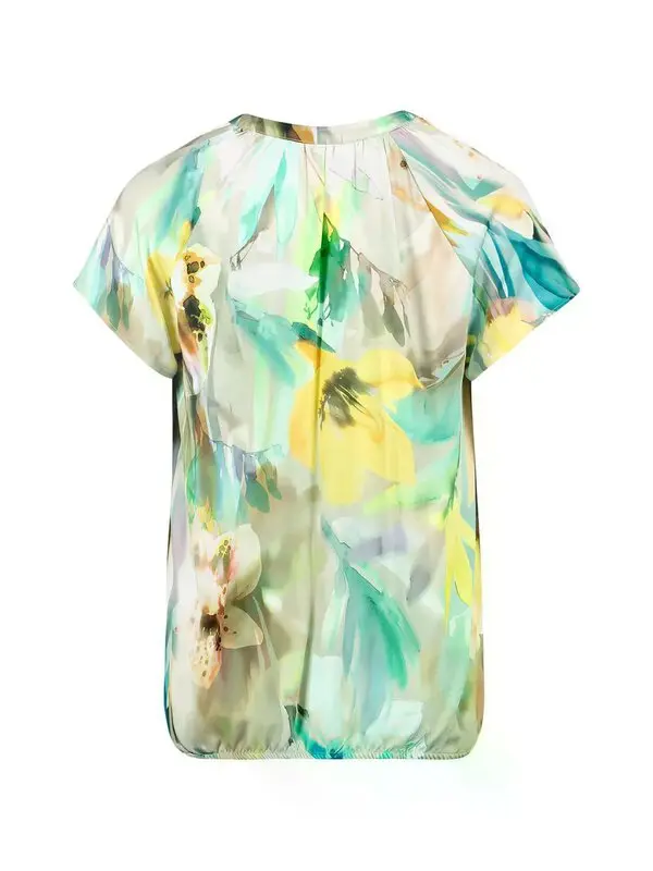 BETTY BARCLAY Floral-print Elasticated-hem Top