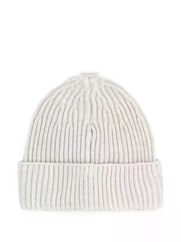 Stone Island Logo-patch Beanie Hat