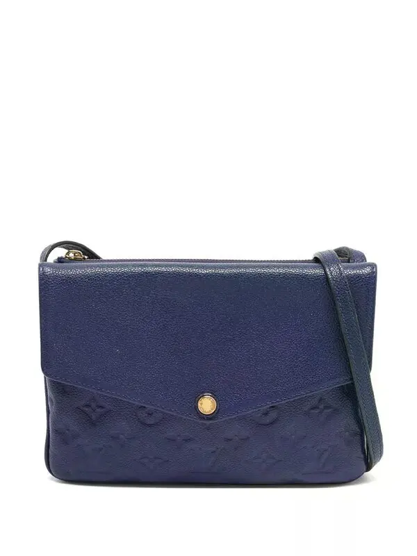 LOUIS VUITTON 2015 Twinset Monogram Cross Body Bag - Blue