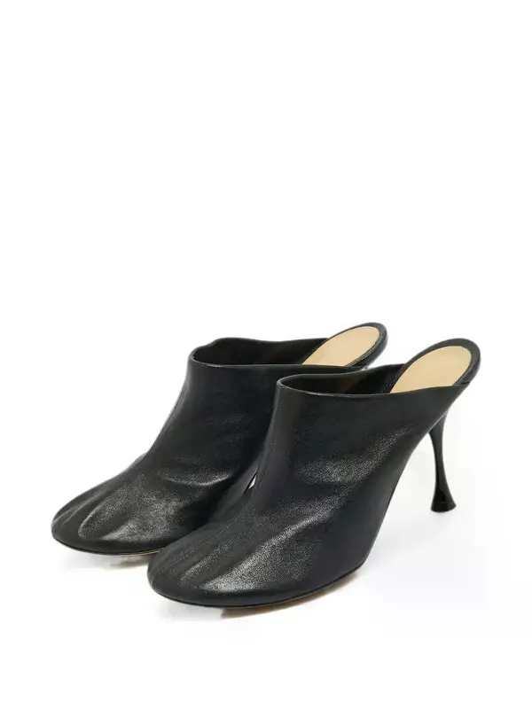 Bottega Veneta Dot Leather Heeled Mules