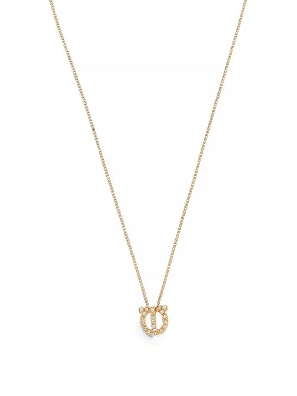FERRAGAMO Gancini Crystal-embellished Necklace