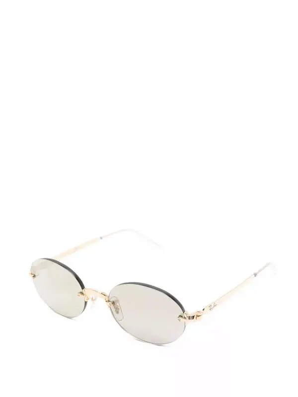 Ray-ban Rimless Oval-frame Sunglasses