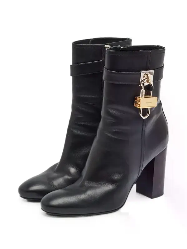 Givenchy Padlock Leather Ankle Boots