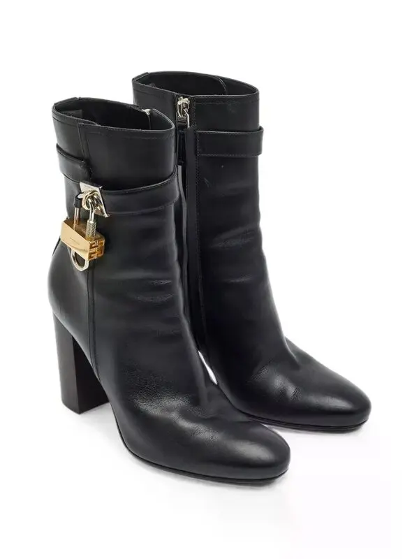Givenchy Padlock Leather Ankle Boots