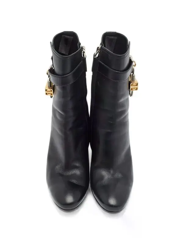 Givenchy Padlock Leather Ankle Boots