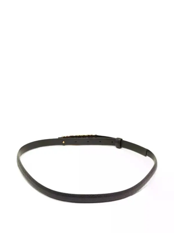Moschino Logo Leather Belt